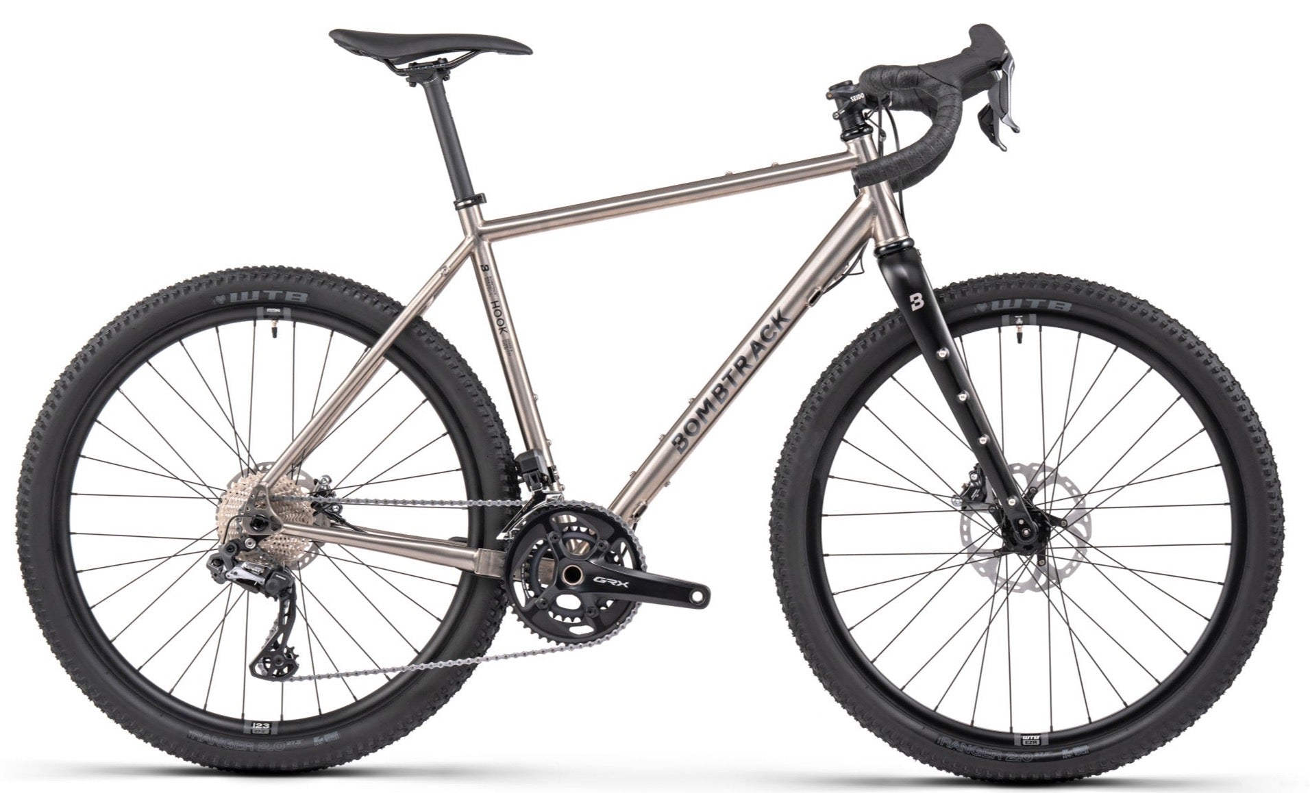Bombtrack Hook EXT TI Titanium/Black Gravel Bike 2024 – Citybiker.at